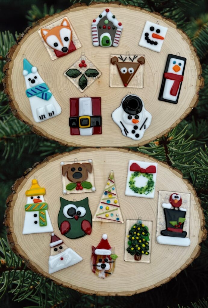Fused Glass Christmas Patterns Peace And Hope Christmas Star: Handmade
